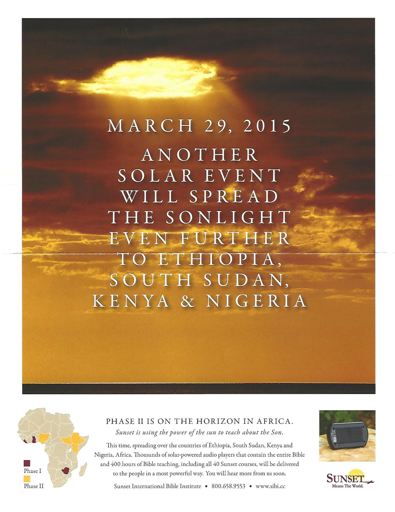 Solar Event - Corona Church of Christ